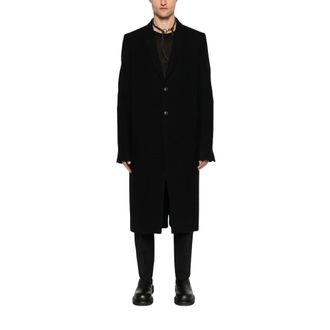 Rick Owens Concordian Einreiher-Mantel mit Taillierung - - Coats - Herren - Schwarzk - L