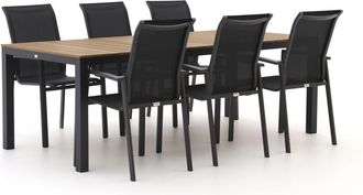 Bellagio la vita attrattiva Forza Centallo/Fidenza 220 cm Gartenm&ouml;bel-Set 7-teilig stapelbar