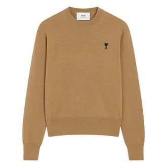 Ami Merinos Pullover f&uuml;r stilvolle Looks - - Knitwear - Herren - Braun - L
