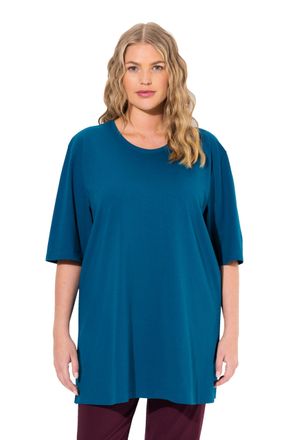 Ulla Popken Damen große Größen Übergrößen Plus Size T-Shirt, Rundhalsausschnitt, Relaxed, Halbarm