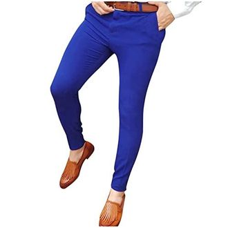 Generic Pantalon de travail stretch &eacute;l&eacute;gant pour homme Coupe skinny Pantalon chino Taille &eacute;lastique Pantalon fusel&eacute; Pantalon de costume daffaires Pantalon en 