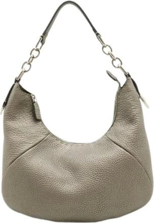 Fendi Sac bandouli&egrave;re en cuir Pre-owned Selleria - Femme - Pre-owned - Gris - Taille: ONE Size