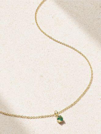 Jennifer Meyer Kette Aus 18 Karat Gold Mit Smaragd