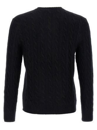 Polo Ralph Lauren Cable-Knit Cashmere Blend Sweater - Black