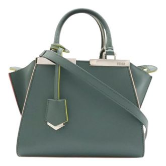 Fendi Pre-owned Petite 2Jours Leder 2way Tasche - - Pre-owned - Damen - Gr&uuml;n - ONE SIZE