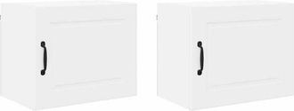 vidaXL Küchenwandschrank 2 pcs Weiß 50 x 31 x 40 cm Holzwerkstoff vidaXL