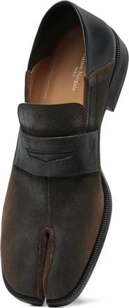 Maison Margiela mocassins &agrave; bout Tabi - Marron