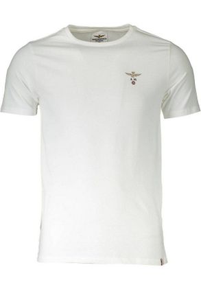 Aeronautica T-Shirt Dehnbares wei&szlig;es Herren T-Shirt mit Rundhals und