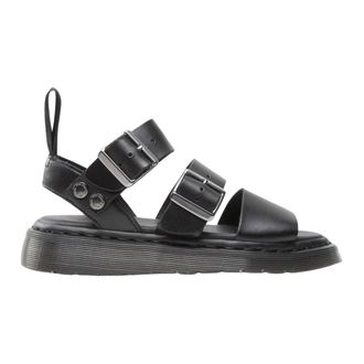 Dr. Martens Lederriemen Sandale Gummisohle - - Shoes - Herren - Schwarzk - 42 EU