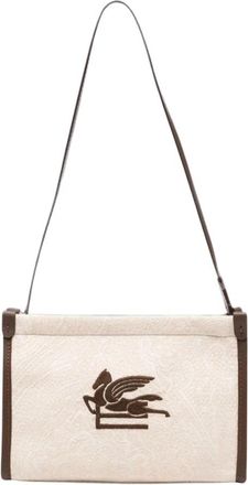 Etro Pegaso Paisley-Jacquard Umh&auml;ngetasche - - Bags - Damen - Beige - ONE SIZE