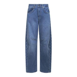 Marine Serre Damen, Jeans, Blau, XSGr&ouml;&szlig;e