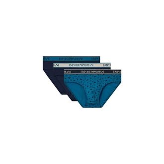 Emporio Armani Lot de 3 slips en coton m&eacute;lang&eacute;