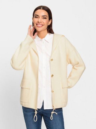 Heine Strickjacke Strickjacke Langarm Effektgarn