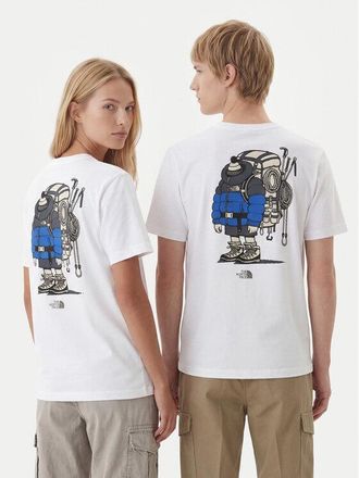 The North Face T-Shirt NF0A8JB4 Wei&szlig; Relaxed Fit