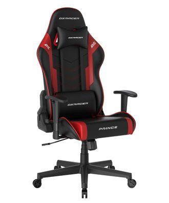 DXRacer Prince L PF132 Gaming-/ B&uuml;ro-/ Schreibtischstuhl, mit Wippfunktion Gaming Stuhl H&ouml;henverstellbarer Drehstuhl PC Stuhl Ergonomischer Chefsessel, schwar