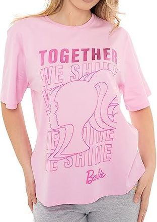 BARBIE T-Shirt Femme | Tshirt Femme Coton | Été Tee Shirt pour | Rose XXL