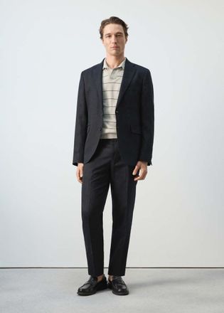 Mango Veste de costume Amalfi slim fit bleu marine - Homme - 46 - MANGO MAN