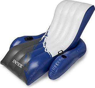 Intex Intex Floating Recliner Lounge - Aufblasbarer Badelounge, mehrfarbig, 180 x 135 cm
