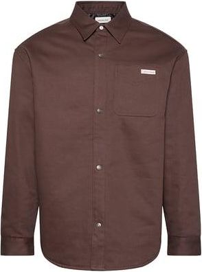 Calvin Klein Baumwoll rechts Hemd - braun