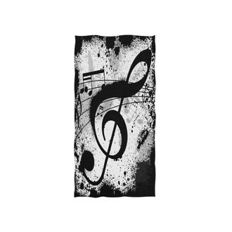 Linomo Handtuch Jahrgang Musical Musik Note Handtuch Baumwolle Gesicht Towel Dish Geschirrtuch f&uuml;r Kinder M&auml;dchen Jungen