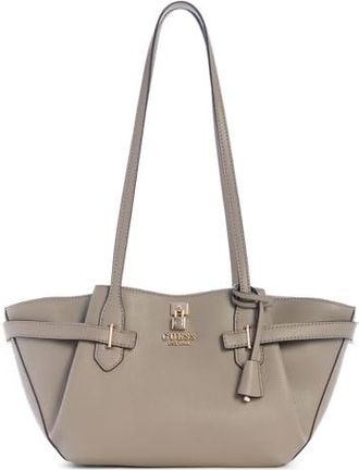 Guess Femme Yesba Girlfriend Shoulder Satchel Sac &agrave; bandouli&egrave;re, Taupe fonc&eacute;, Taille Unique