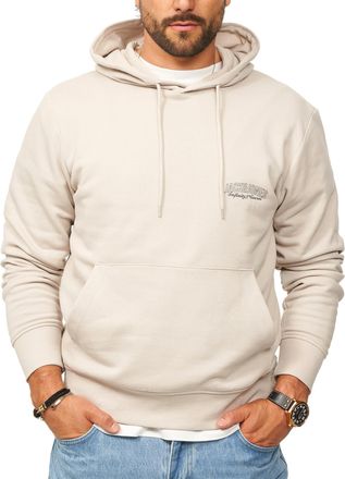 Jack & Jones Herren Kapuzenpullover Hoodie Pullover mit Kapuze Sweater f&uuml;r M&auml;nner Logo JJ24742-SILLIN-XXL