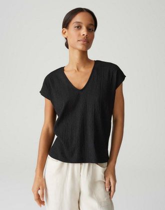 OPUS Kurzarmshirt SIRUKUS STRUCTURE Regular mit Crash Effekt