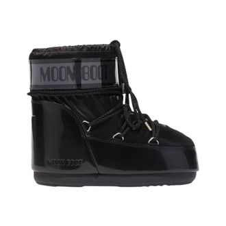 Moon Boot Bottes Icon Low Glance Satin - Femme - Sport - Noir - Taille: 36 EU