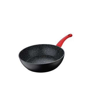 San Ignacio TOLEDO - Bratpfanne 28cm aus geschmiedetem Aluminium, Induktion - Langlebige Antihaftbeschichtung - F&uuml;r alle Herdarten geeignet, Schwarz