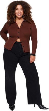 Trendyol Trendyol Damen TBBSS22JE0211 Jeans in &Uuml;bergr&ouml;&szlig;e, Anthrazit, 46