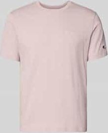 Champion T-Shirt mit Label-Stitchings und Rundhalsausschnitt