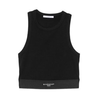Givenchy Cropped Tank Top - - Tops - Damen - Schwarzk - M