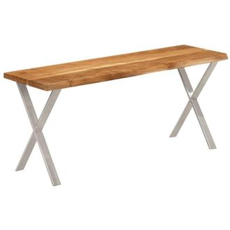 vidaXL Vidaxl - Bank Baumkante 105 cm Massivholz Akazie