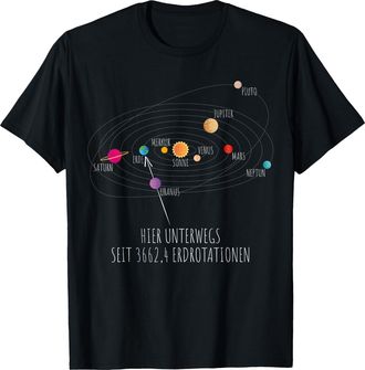 Jimbeels 10. Geburtstag Sonnensystem Universum Weltall Astronomie T-Shirt