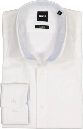 HUGO BOSS Herren Hemden wei&szlig; Baumwoll-Stretch