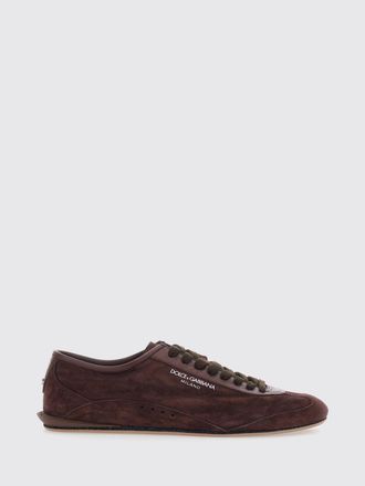 Dolce & Gabbana Baskets Lipari en cuir de veau su&eacute;d&eacute; avec logo imprim&eacute;