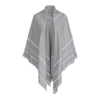 Elisabetta Franchi Square Wool Scarf - - Jackets - Damen - Schwarzk - ONE SIZE