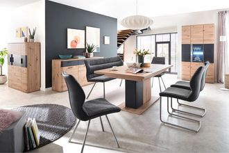 Naturoo home24 Esstisch 180 x 77 x 100cm Braun