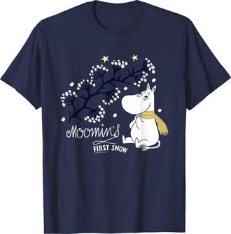 Moomin Mumins erster Schnee Winter Moomintroll T-Shirt