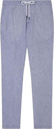 Hackett Herren Mini-Streifen-Chino Hose, Marineblau/wei&szlig;, 32 W / 32 L