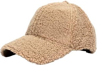 Generic Casquette Baseball en Fausse Laine dagneau pour Hommes Femmes Teddy Fleece Sports Hats Warm Winter Outdoor Travel (Khaki, One Size)