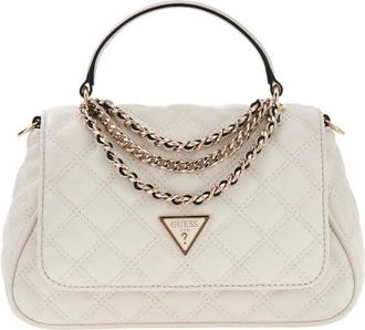 Guess sac &agrave; &eacute;paule bandouli&egrave;re sac &agrave; main Giully II Top Handle Flap Bag Cream White &eacute;cru