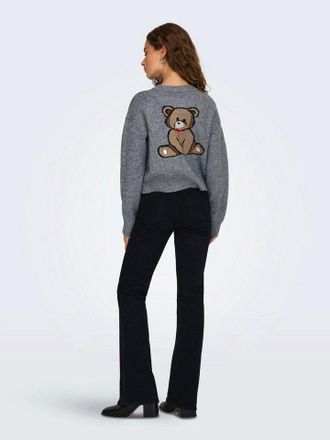 Only Strickjacke (1-tlg) Stickerei