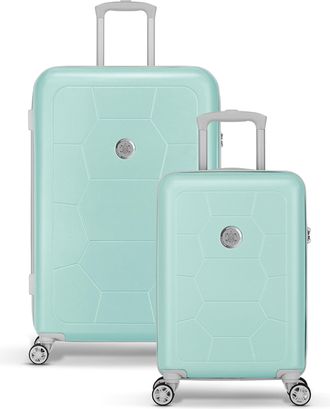 SuitSuit Kofferset 2 teilig - Handgep&auml;ck Koffer - Reisekoffer Gro&szlig; - Koffer Leicht - Hartschalenkoffer mit Zahlenschloss - Caretta Soft Lime