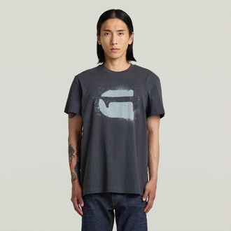 G-Star Spray G Logo T-Shirt - Dunkelblau - Herren