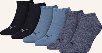 Puma Socken Sneaker Plain 6-Pack blau