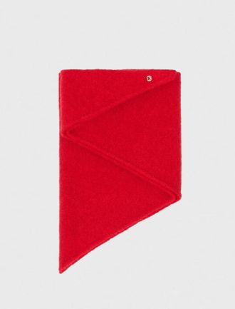 Maje Foulard Triangle En Laine - Rouge - Maje