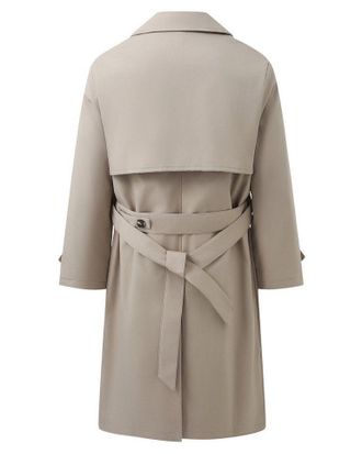 AlltheMen Trenchcoat mit G&uuml;rtel Herren Langmantel zweireihig Mantel klassische Herbstjacke