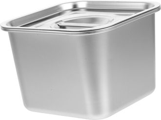 Pretyzoom 2st&uuml;cke Edelstahl Gew&uuml;rzbeh&auml;lter Mit Deckel Vielseitige Gew&uuml;rzdose F&uuml;r K&uuml;che Quadratischer Aufbewahrungstopf F&uuml;r Gew&uuml;rze Und Zutaten