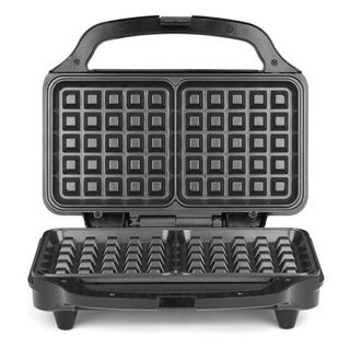 Salter Double Gaufrier - Plaques de gaufres doubles non adhésives, remplissage profond pour gaufres belges et américaines, contrôle automatique de la tempéra